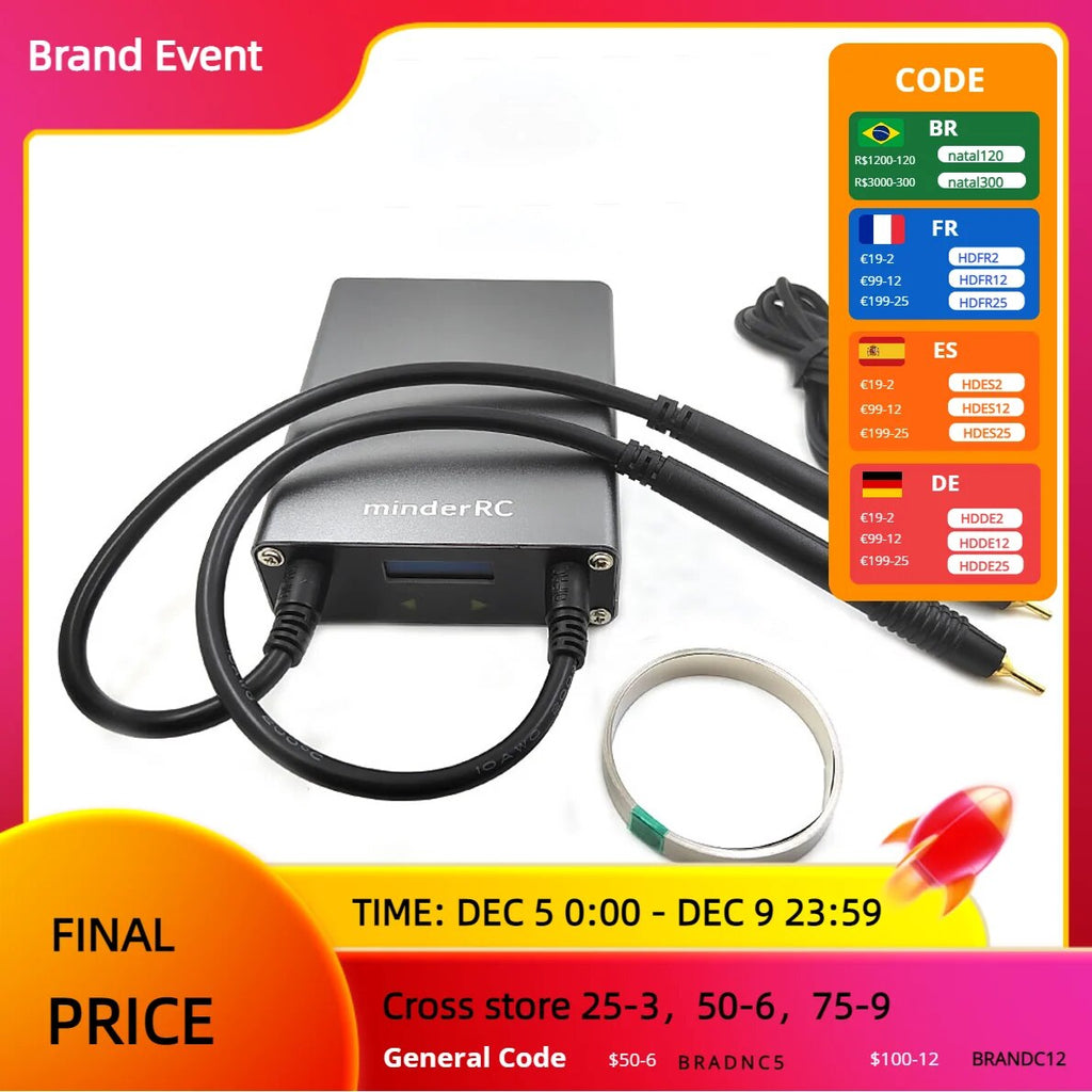 MinderRC DH30 OLED Screen Portable Spot Welder For Max 0.15mm Nickel S – pfdeal