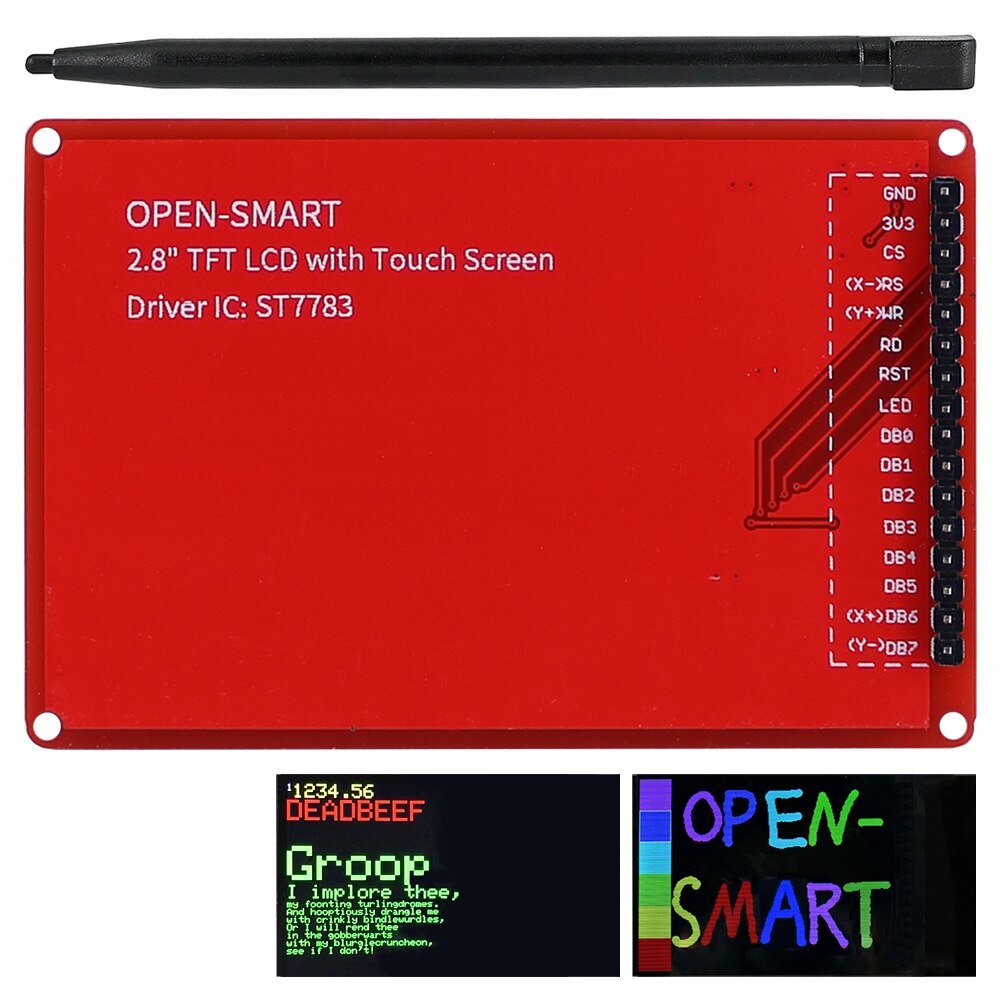 OPEN-SMART 2.8" Inch TFT LCD Display Shield Touch Screen Breakout Boar – pfdeal