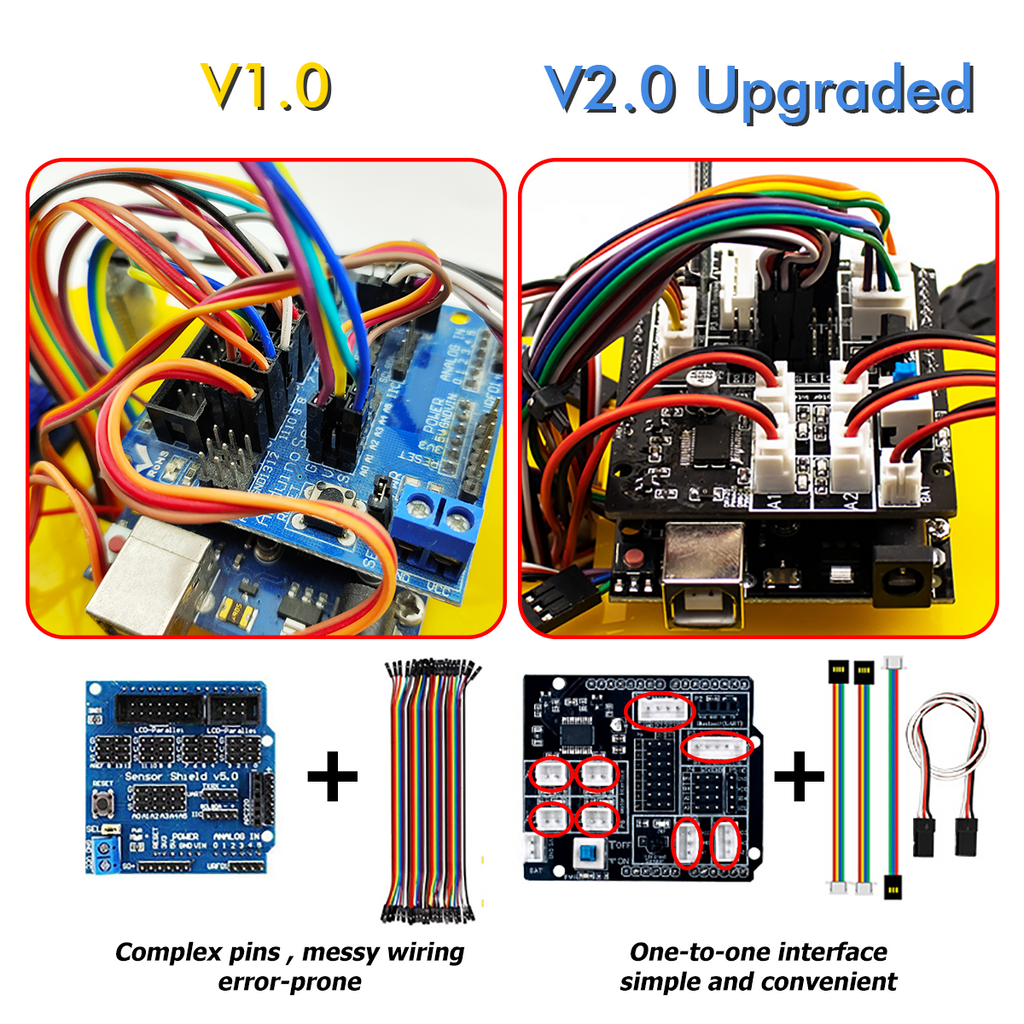 Lafvin Smart Robot Car Kit For Uno R3 For Arduino With Ultrasonic Sens