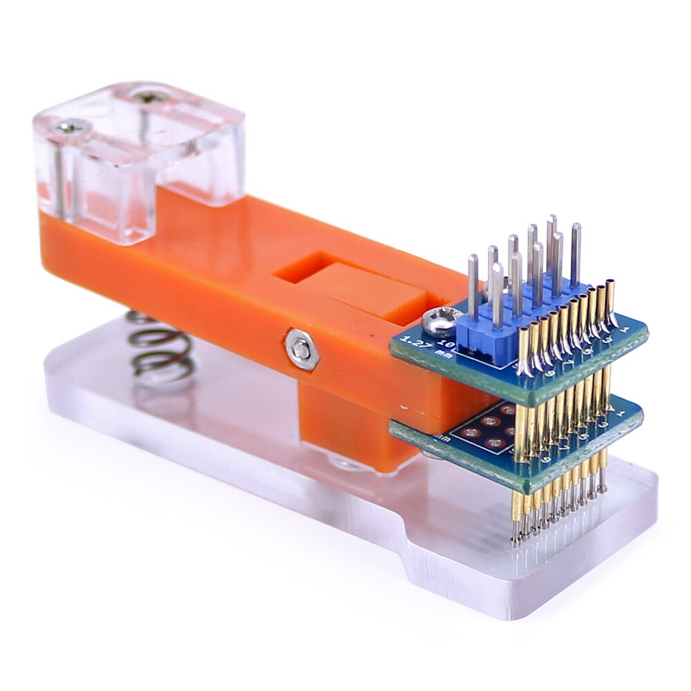 10 Pin 1.27mm Test Tool Programmer Burning 1x10P PCB Test Fixture Gold ...