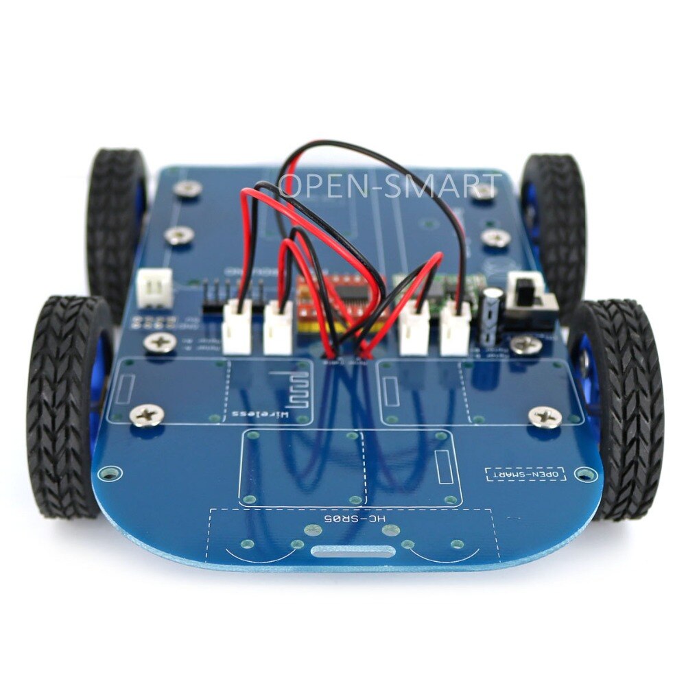 OPEN-SMART N20 Gear Motor 4WD Smart Robot Car Chassis Kit Bluetooth-co ...
