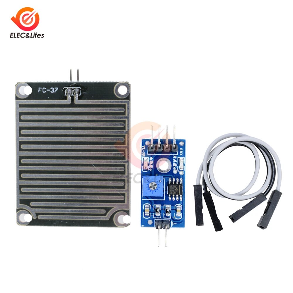 Rain water sensor module + DC 5V 12V Relay Control Module Rain Sensor ...