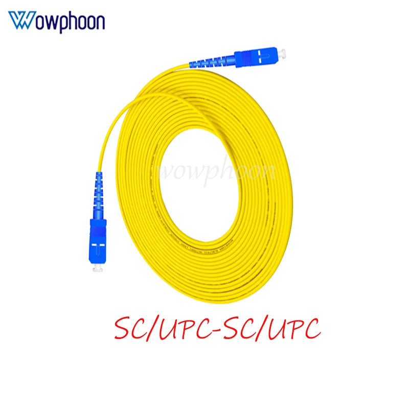 1M SC APC UPC FC APC Optical Fiber Patch Cord 3.0mm PVC G652D Fiber Ju ...