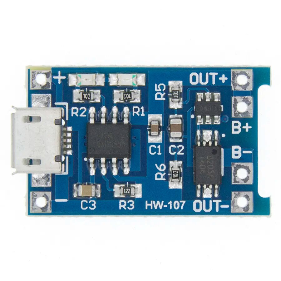 TP4056 +Protection Dual Functions 5V 1A Micro USB 18650 Lithium Batter ...