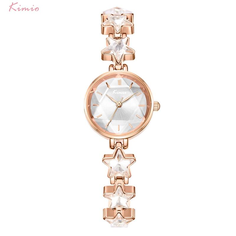 Kimio 6352Ladies Blue Star Bracelet Watch For Women Simple Small Dial ...