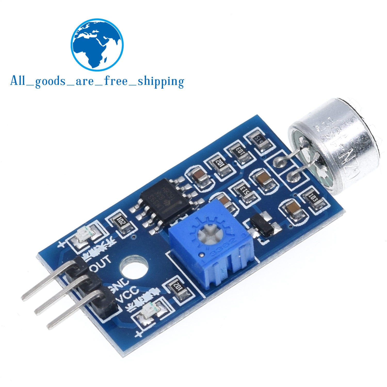 3pin Voice Sound Detection Sensor Module Intelligent Smart Vehicle Ro ...