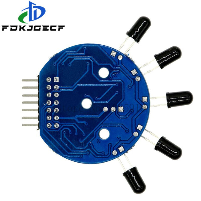 5 Way Flame Sensor Module 5 Road Digital Analog Signal Dual Output Fir