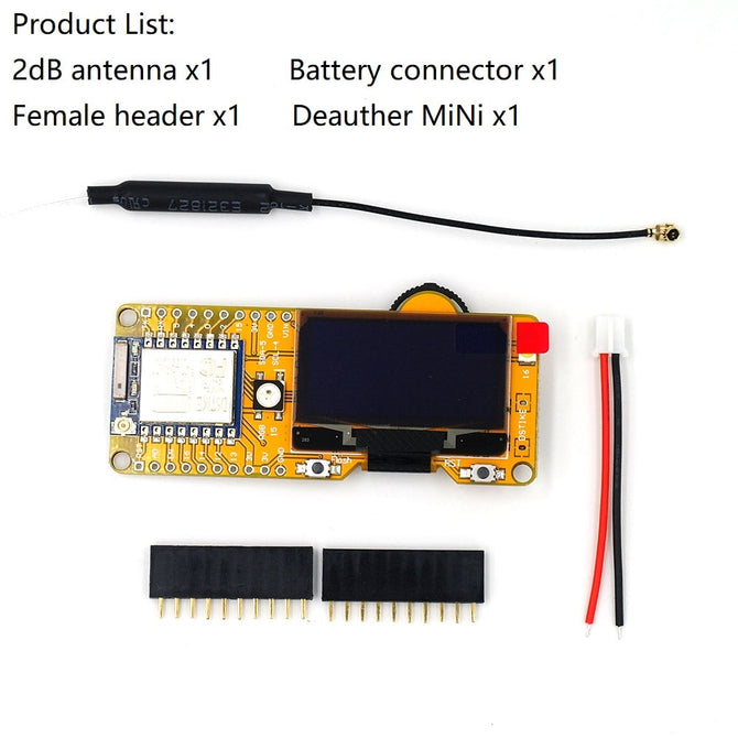 DSTIKE WiFi Deauther MiNi ESP8266 OLED – pfdeal DSTIKE WiFi Deauther MiNi ESP8266 OLED – pfdeal