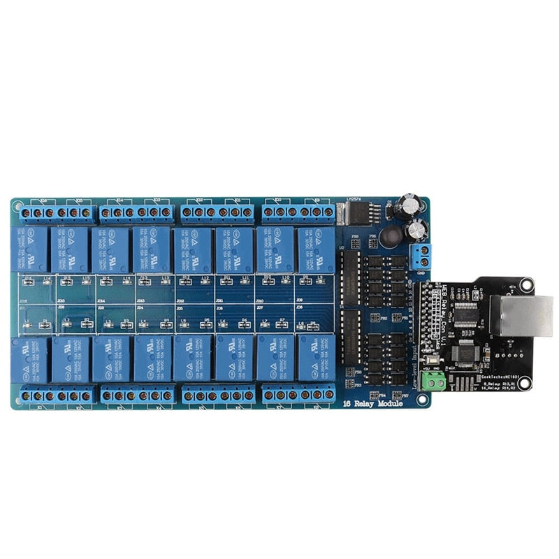 Ethernet Control Module Lan Wan Network Web Server RJ45 Port 16 Channe ...