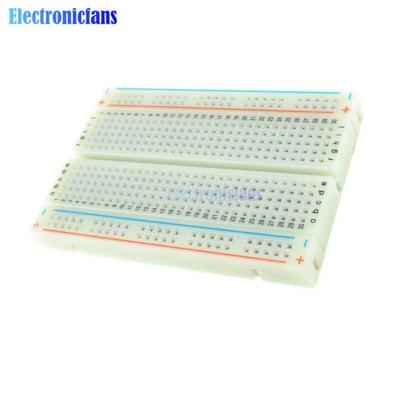 Mini Test Protoboard DIY Bread Board 400 Tie Points Holes Universal So ...