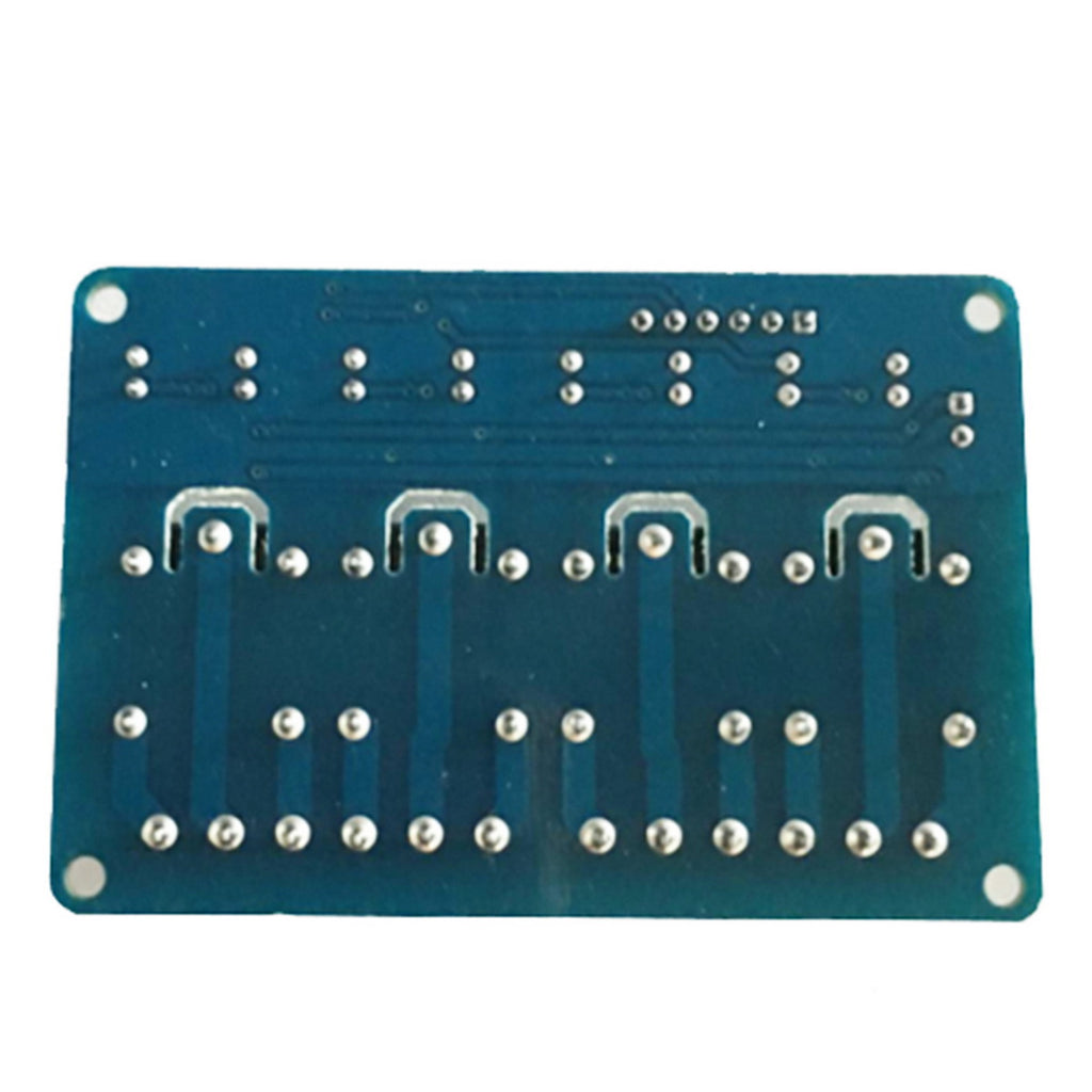4-Channel 5V Opto-isolator Relay Module w/ High Level Trigger - Blue ...