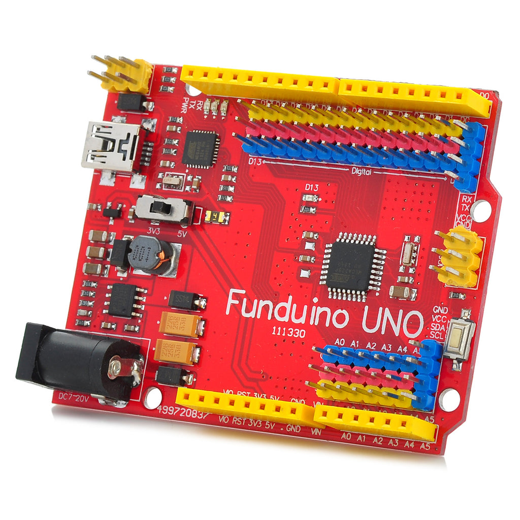 Funduino UNO ATmega328P Development Board - Red – pfdeal