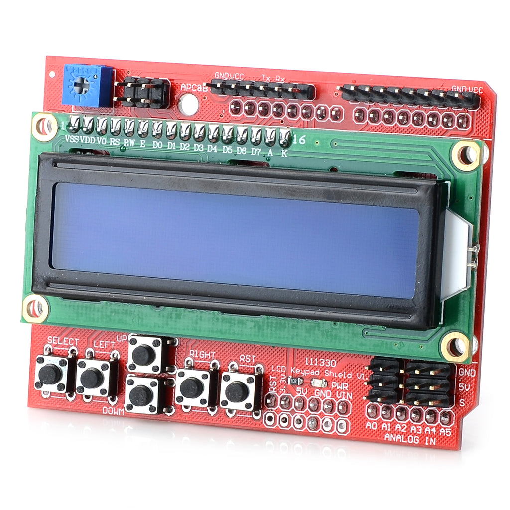 2.6" LCD Keypad Shield V2.0 LCD Extension Panel for Arduino (Works wit ...