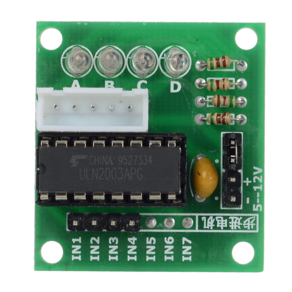 ULN2003 5-Line 4-Phase Stepper Motor Driver Module - Green + Black – pfdeal