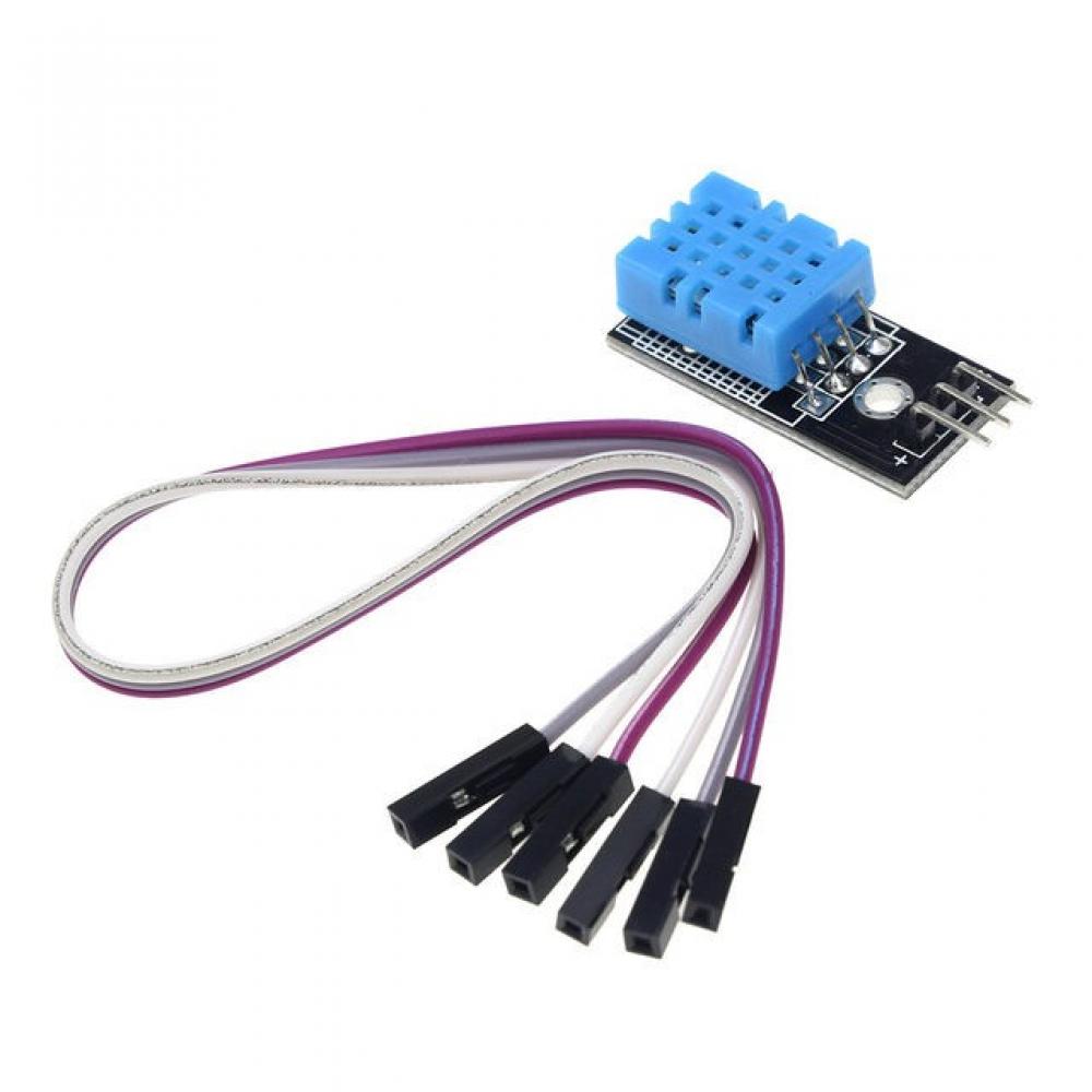 Temperature and Relative Humidity Sensor DHT11 Module with Cable for A ...
